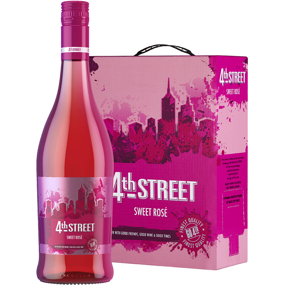 4th Street Natural Sweet Rose Wine 750ml - Liquor Square